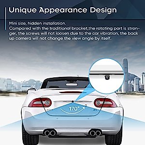 PixelMan PMD2A Backup Camera, Upgrade HD Metal 170 Degree Wide Angle Rear View Reversing Camera,Super Night Vision IP69 Waterproof Universal Reverse Rearview Cam for Car Vehicle SUV RV Pickup