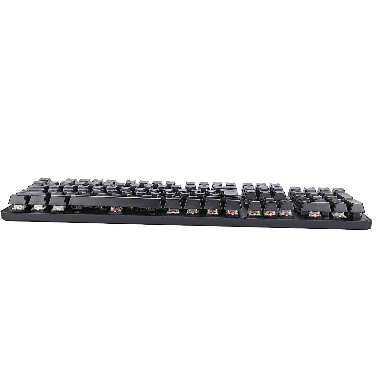 Keyboard, Backlight Illuminated Plug and Play Gaming Keyboard, Desktop USB 104 Keys for Computer Laptop(Black (104 Key Green Shaft))