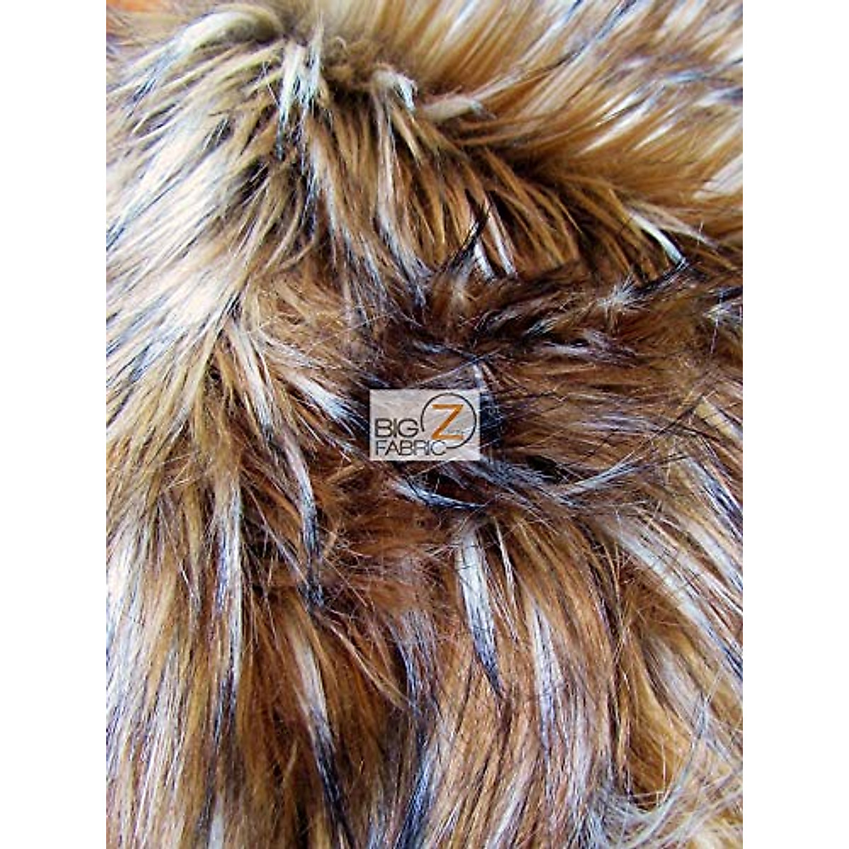 Ecoshag™ Faux Fake Fur Animal Short/Long Pile Coat Costume Fabric (Wolf Series 2) Sold by The Yard DIY Scarfs Rugs Accessories Fashion (Timber Wolf)