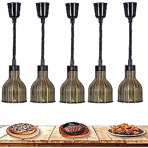 Heat Lamp Food Warmer, Pendant Light Food Heating Lamp, Retractable Food Heating Lamp High Power Commercial Hotel Kitchen Equipment Restaurant Supplies, 250W