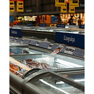 Commercial Display Chest Freezer, ETL NSF Market Grocery Island Merchandiser Showcase, 79" W 16.77 cu. ft. White