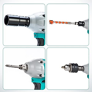 MOONDKIST 2Pcs 18V Electric Wrench Shaft Part, Electric Brushless Impact Wrench Shaft Dual Use Cordless Wrench Parts