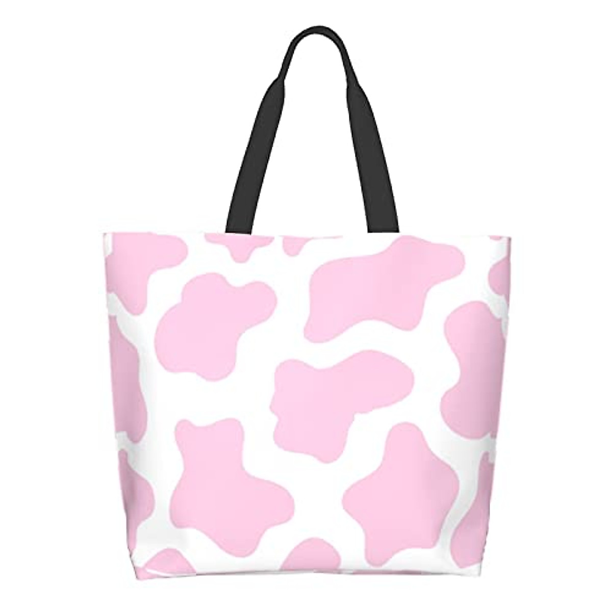 Gelxicu Cute Shoulder Tote Bags Cow Printed Casual Bag Cute Shoulder Handbags Shopping Handbag Grocery Bags
