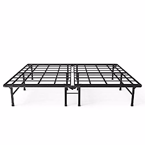 ZINUS SmartBase Super Heavy Duty Mattress Foundation with 2200lbs Weight Capacity / 14 Inch Metal Platform Bed Frame / No Box Spring Needed / Sturdy Steel Frame / Underbed Storage, Twin