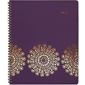 Cambridge 2022 Weekly & Monthly Appointment Book & Planner by Cambridge, 8-1/2" x 11", Large, Sundance, Purple (5051-905)