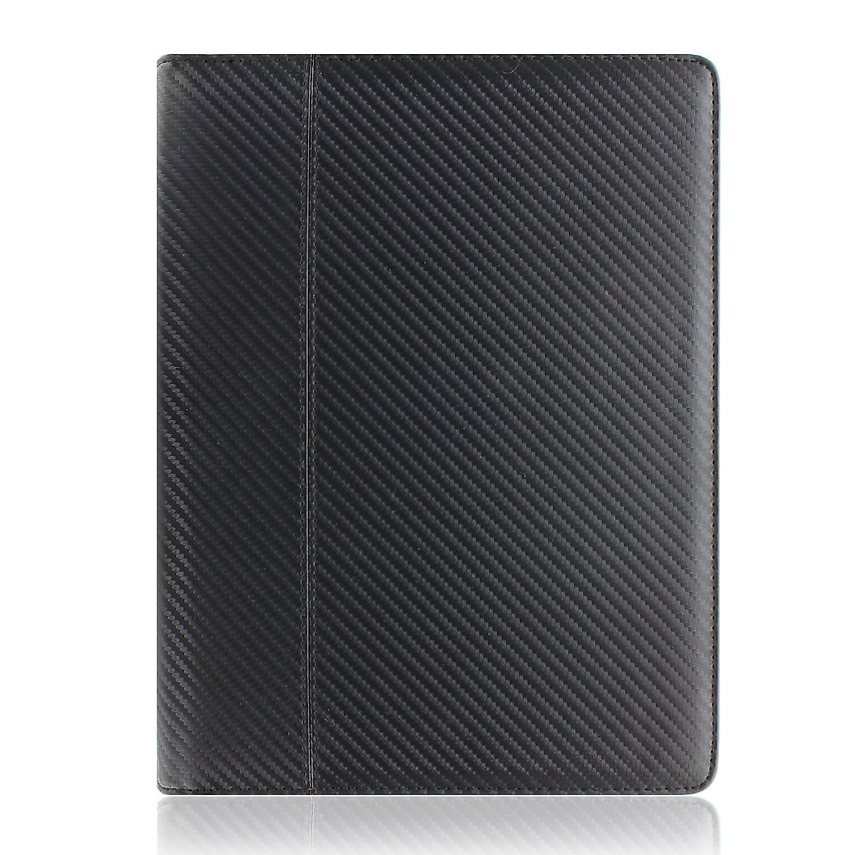 KHOMO Universal Tablet Padfolio Zippered Case for iPad Pro 12.9 Inch - Black - Compatible with All Versions of iPad Pro 12.9 inches (KHO-1700)