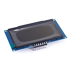 Teyleten Robot 2.42 inch 128x64 OLED LCD Display Module SSD1309 7 Pin SPI/IIC I2C Serial Interface for Arduino UNO R3 - White Light