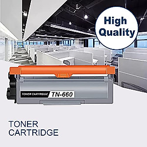 JUL 3-Pack Black High Yield TN-660 TN660 Toner Cartridge Replacement for Brother DCP-L2540DW HL-L2300D L2380DW L2660DW MFC-L2680W L2705DW L2685DW Printer, Page Up to 9,000 Pages, JU-TN660-3PK