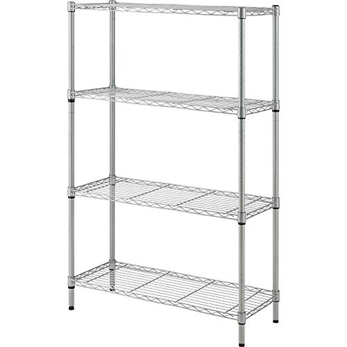 Lorell Light-Duty Wire Shelving Storage Rack, 54" x 36" x 14", Silver
