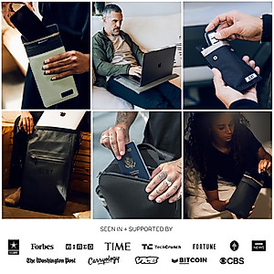 Silent Pocket SLNT Waterproof Faraday Dry Bag Military-Grade Nylon 10 Liter Faraday Bag - RFID Signal Blocking Dry Bag/Waterproof Backpack Protects Electronics from Water, Spying, Hacking