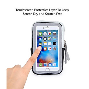 Sport Running Armband Cell Phone Holder for Samsung Galaxy S20 S21 FE S22 S23 Plus A54 Google Pixel 7a 6a Pixel 8 7 6 TCL 30 Z iPhone 14 13 12 Pro XR 11 15 Phone Arm Band Case Pouch Sleeve Bag (Black)