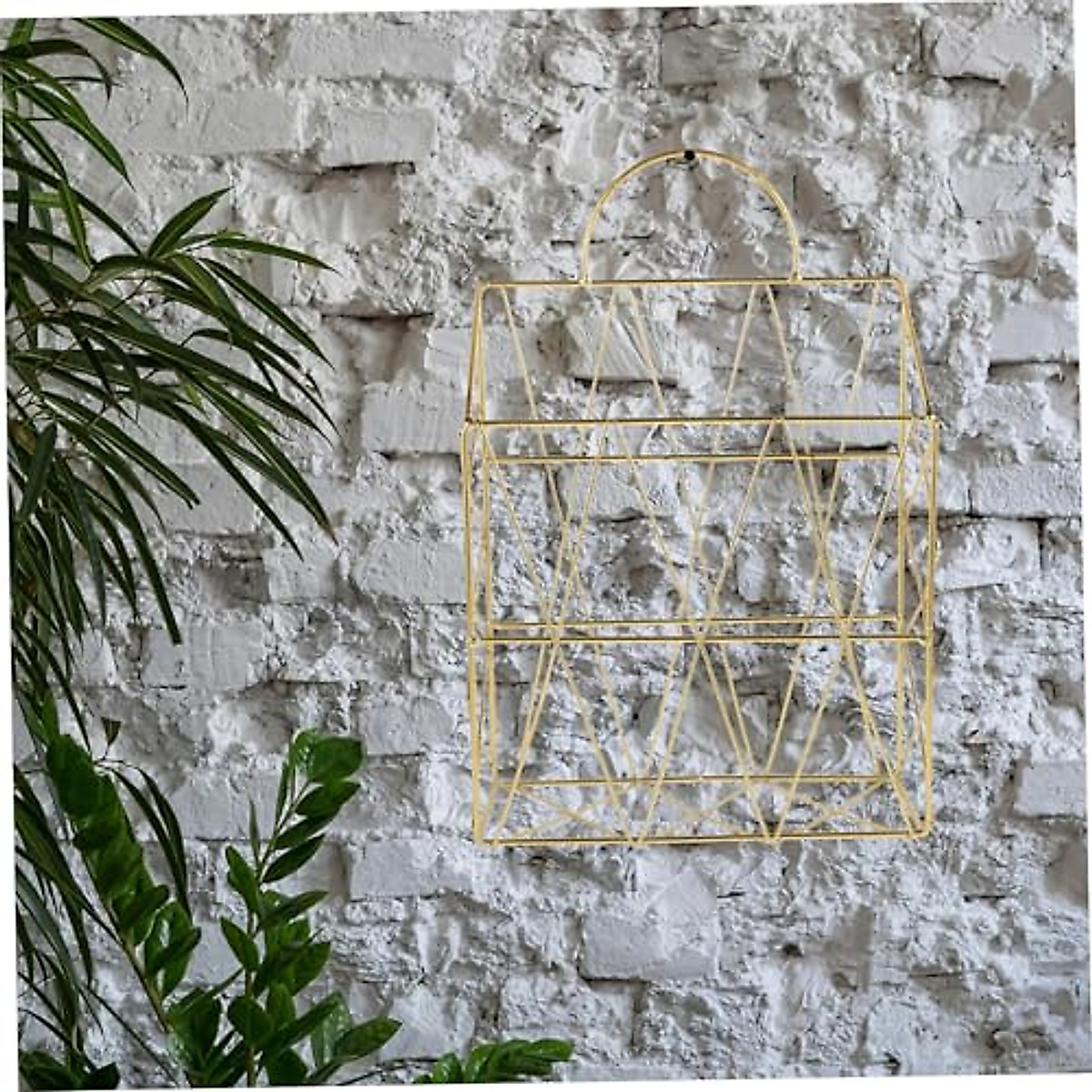 HOLIDYOYO Hanging Shelf Magazine Racks Desk Storage Shelf Wall File Organizer Hanging Magazine Mounted Mail Holder Storage Document Organizer Modern Magazine Rack Yellow