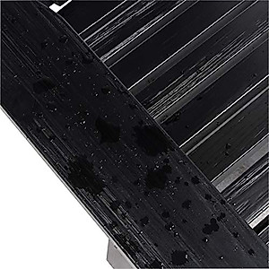 Shine Company Marina Adirondack Chair, Back & Seat Pre-Assembled, Black