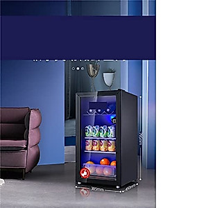 YAARN Small Fridge for Bedroom Refrigerator Black Refrigerators for Home Mini Fridge 220v Small Household Fresh-Keeping Cabinet Drinks Freezer Electric
