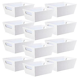 MICHAELS Bulk 12 Pack: White Basket with Handles by Celebrate It®