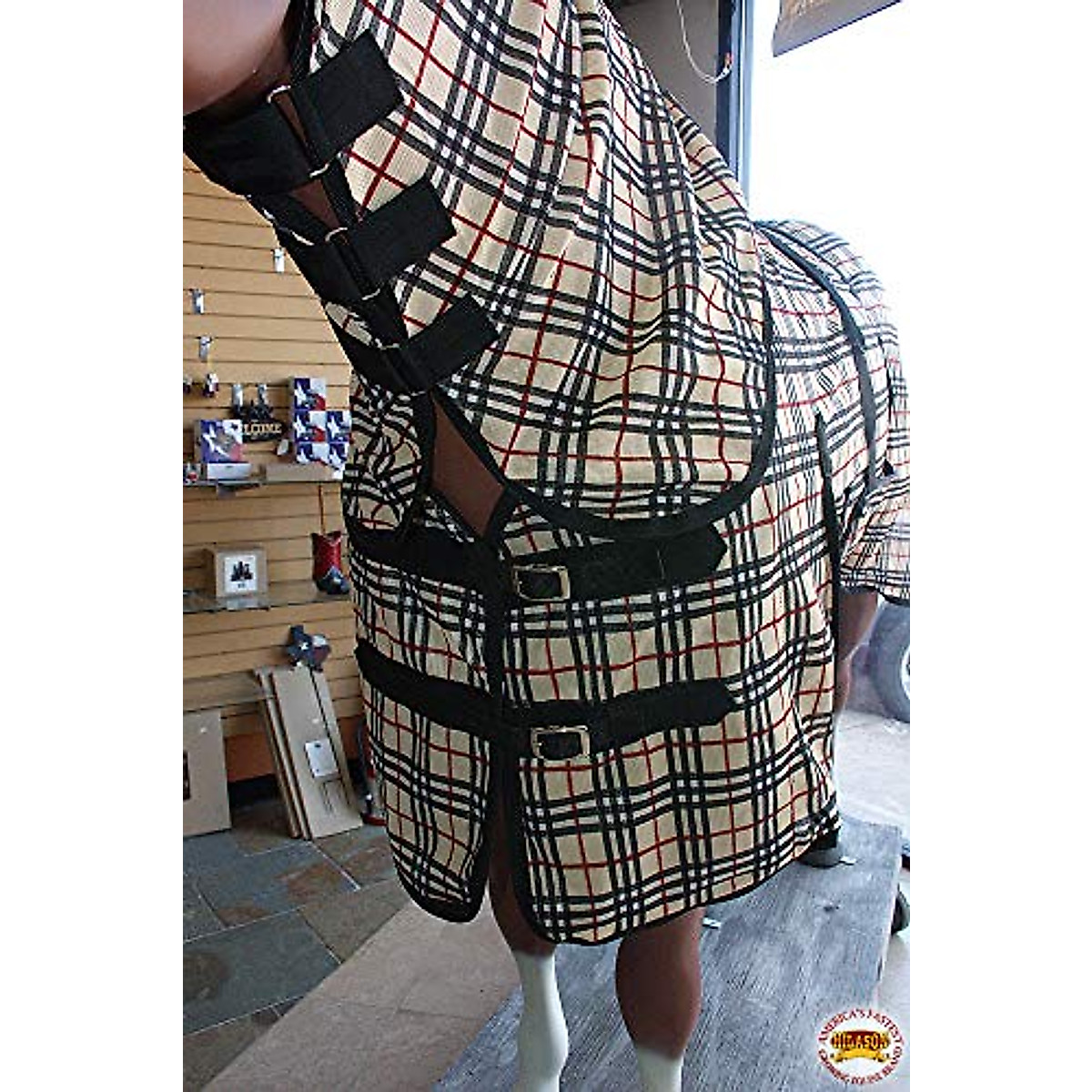 HILASON 75 Inches Horse Fly Sheet Ultra Violet Rays Protect Mesh Bug Mosquito Summer Spring | Fly Sheet | Horse Turnout Sheet | Fly Sheet for Horses | Bug and Mosquito Protection | Fly Sheet for Horse