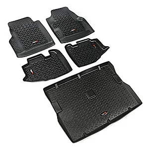 Rugged Ridge | Floor Liner, Front/Rear/Cargo | 12988.10 | Fits 1997-2006 Jeep Wrangler TJ/LJ
