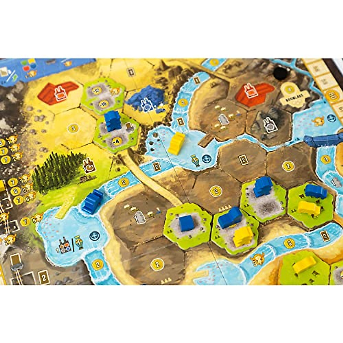 Capstone Games: Boonlake Hand Management, Exploration Strategy Board Game, 1-4 Players, Ages 14+, 40 Minute per Player Game Play Multicolor