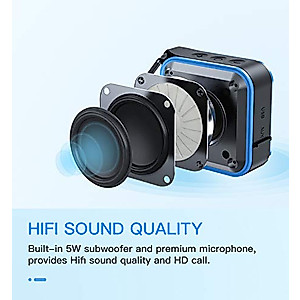 LEZII Shower Bluetooth Speaker, IPX7 Waterproof Portable Speakers with Loud HD Sound, Mini Wireless Speaker with TWS Stereo, Shower Radio for Bathroom, Kayak, Pool, Beach, Bike, Gifts for Men, Women