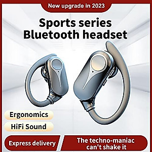 MIANHT Wireless Earbuds Sports Bluetooth 5.3 - Bluetooth Headphones Earhook Noise Cancelling, Waterproof Workout Earphones, HiFi Sound Quality, for Running, Gym