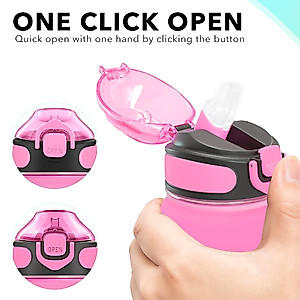 Enerbone 32 oz Drinking Water Bottle with Times to Drink and Straw, Motivational with Carrying Strap, Leakproof BPA & Toxic Free, Ensure You Drink Enough Water for Fitness Gym Outdoor