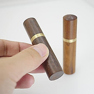 LYMGS Home Wooden Portable Sewing Needles Storage Case, Versatile Wood Box Holder for Store Embroidery Needle Hand Crafts Knitting Tool Toothpick Pill Bead, 2 Pack