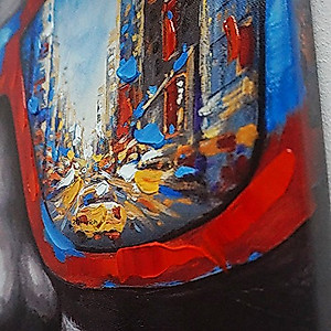 Modern Black Art African American Canvas Wall Art Pop Star Canvas Painting (24 x 24 inch, A Framed)