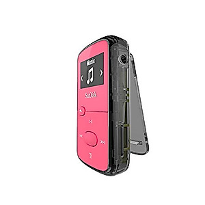 SanDisk 8GB Clip Jam MP3 Player, Pink - microSD card slot and FM Radio - SDMX26-008G-G46P