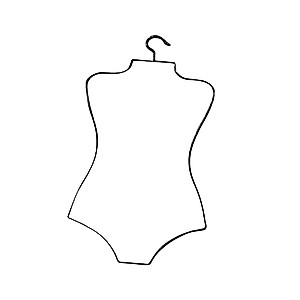 Kids Wire Body Shape Swimsuit Display Hanger, Boys Girls Dress Holder, Beachwear Rack, Bathing Suit Hanger for Bedroom Closet Dress Bikini Home