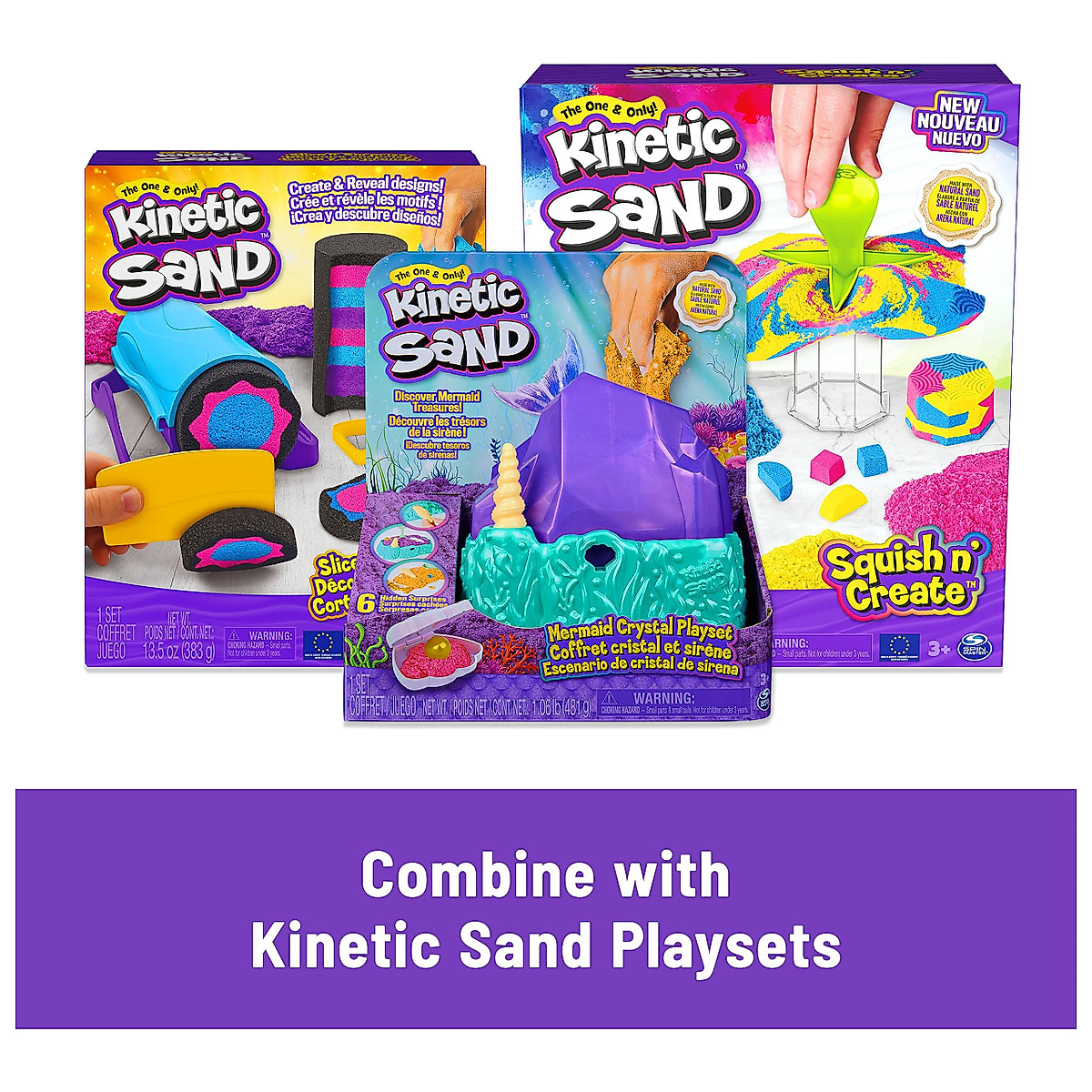 Kinetic Sand, 11lb (5kg) Natural Brown Bulk Play Sand for Arts and Crafts, Sandbox, Moldable Sensory Toys for Kids Ages 3 and up