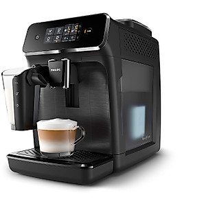 Philips 2200 Series Fully Automatic Espresso Machine w/LatteGo, Black, EP2230/14 (Renewed)