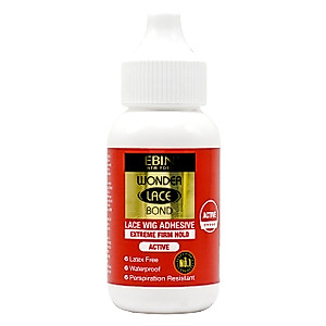 Wonder Lace Bond Wig Adhesive: Extreme Hold Invisible Bonding Glue for Secure, Natural-Looking Poly and Lace Wigs | 1.18oz Waterproof, Latex-Free