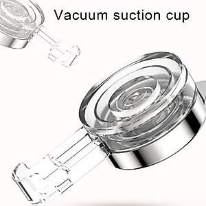 karelwui Rectangular Shower Shelf Wall Rack Bathroom Corner Storage Transparent Triangle Shape Punch-Free Anti-Slip Strong Suction Great Load Bearing Clear