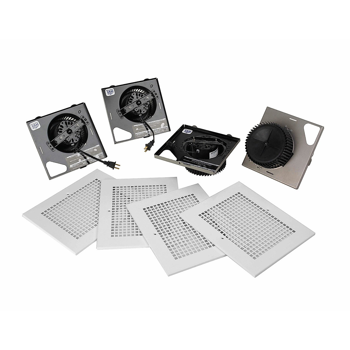 Broan-NuTone 80RDF Bathroom Exhaust Fan Finish Pack with Metal Grille, Ventilation Fan, 2.5 Sones, 80 CFM, White