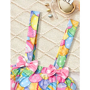 Von kilizo Easter Outfit Baby Girl My First Easter Baby Girl Outfit Bunny Print Long Sleeves Romper Baby Girl Easter Outfit Infant Easter Outfit Girl 0-3 Months