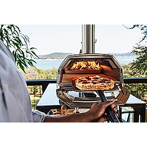 Ooni Karu 16 Multi-Fuel Outdoor Pizza Oven - Wood and Gas Fired Oven - Outdoor Cooking Pizza Oven - Fire and Stonebaked Pizza Oven for Authentic Homemade Pizzas - Dual Fuel Pizza Maker