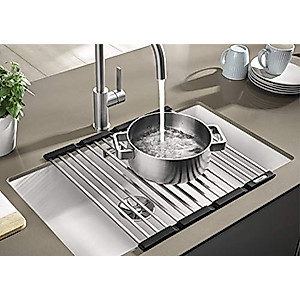 BLANCO 238483 Folding mat, 440 mm, Black/Silver