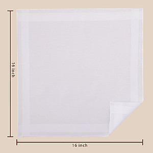 GBS Men's Cotton Handkerchiefs, Assorted Solid Color Pocket Square Hankies with Stripe