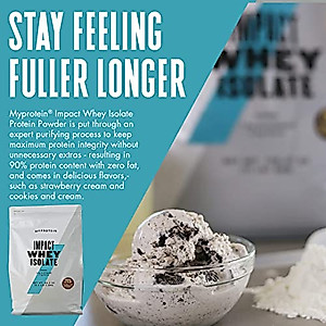 Myprotein Impact Whey Isolate Protein Powder (Cookies & Cream, 5.5 Pound)