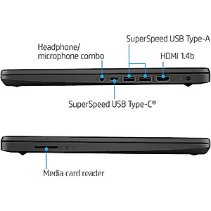 HP Pavilion 14" HD Laptop Computer, AMD Athlon Silver 3050U up to 3.2 GHz (Beats i3-7100U), 16GB DDR4, 512GB SSD, Webcam, USB-C, HDMI, Bluetooth, Black, Windows 10 S, TiTac Accessory