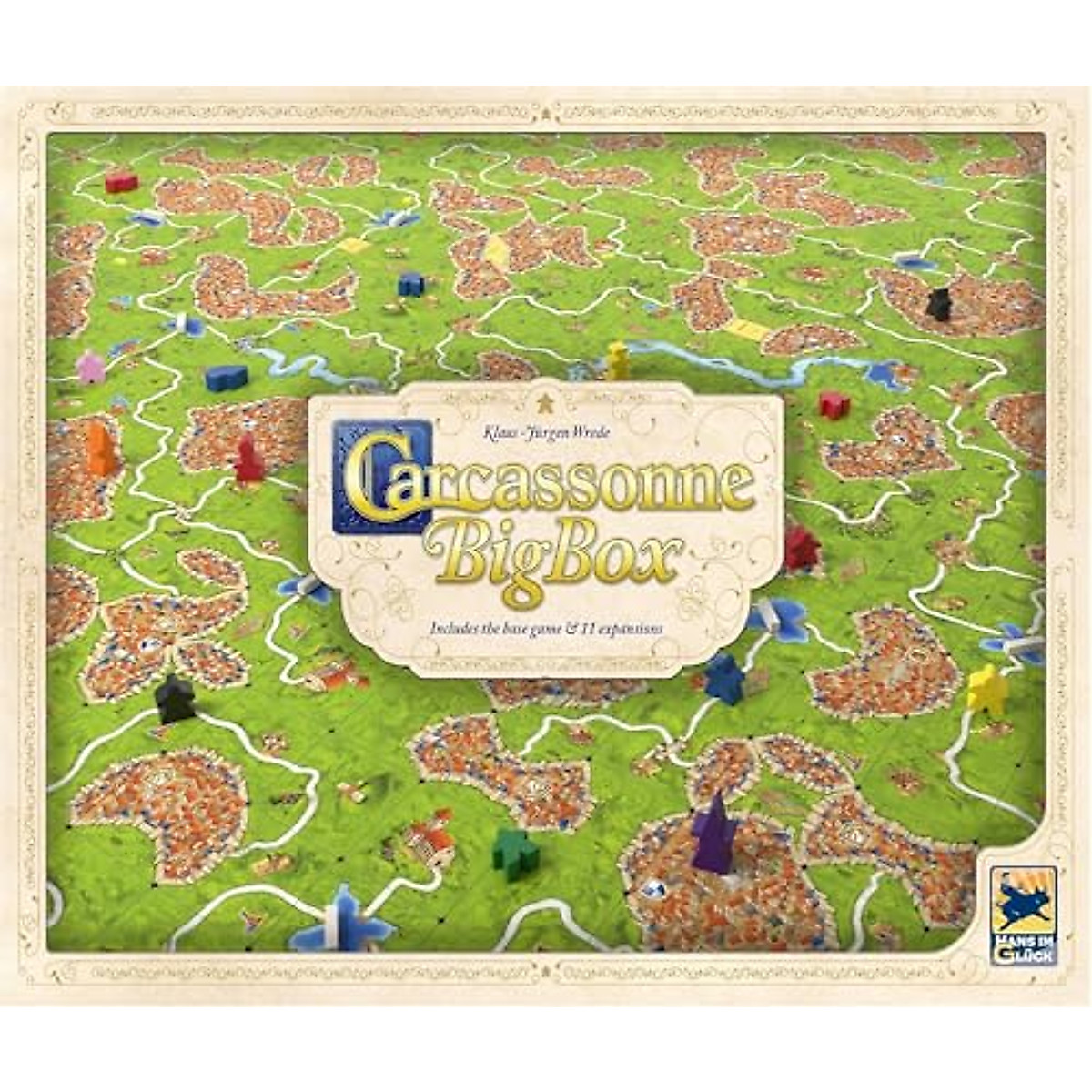 Carcassonne Board Game Big Box (2022 Edition) - Complete Base Game and 11 Expansions for Ultimate Variety! Medieval Strategy Game for Kids and Adults, Ages 7+, 2-6 Players, Made by Z-Man Games