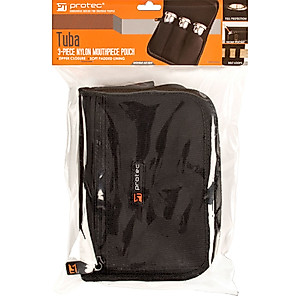 Pro Tec A212ZIP Triple Tuba Mouthpiece Pouch with Zipper Closure