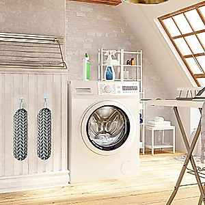 AMMON Plastic Bag Holder 2 Pcs Wall Mount Grocery Bag Holder Large Grocery Bag Dispenser Organizer for Home Kitchen Pantry Decor 22x9 Inch (Gray)