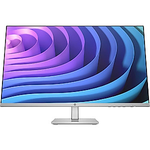 HP 27 inch 1080P Computer Monitor in Silver and Black, 27" Full HD (1920 x 1080) 75Hz Anti-Glare IPS Display with AMD FreeSync, 2 HDMI, 1 VGA, Highly Accurate Color (2024 Model) with Docztorm Dock