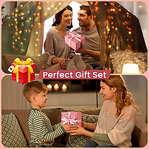 Christmas Gifts for Women - Insulated Wine Tumbler and Candles Gift Set 4 Pack Gifts for Women Mom Sister Friends Female - Stainless Steel Wine Tumbler with Lid - Funny Wine Tumblers for Women