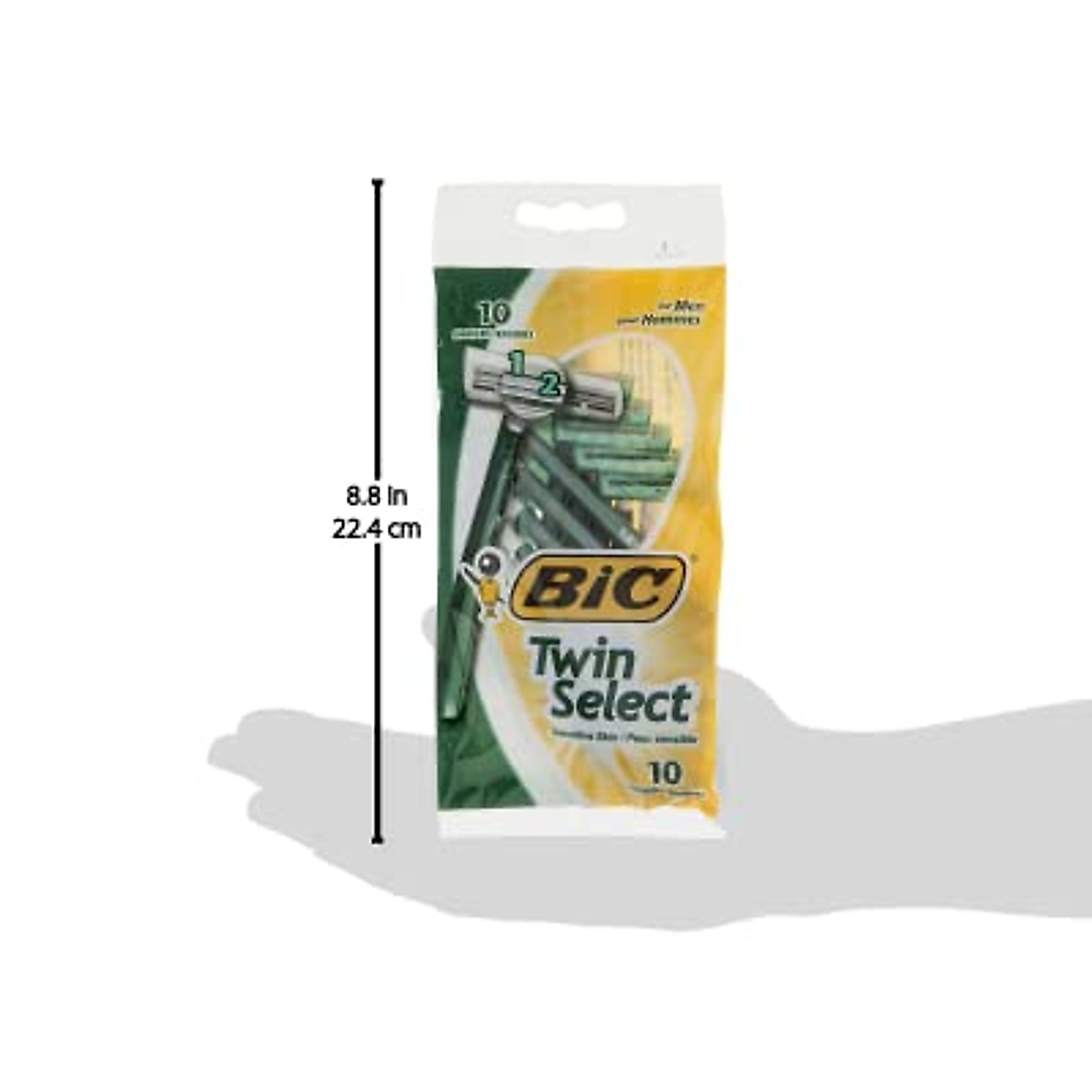 Bic Twin Select Mens Size 10ct