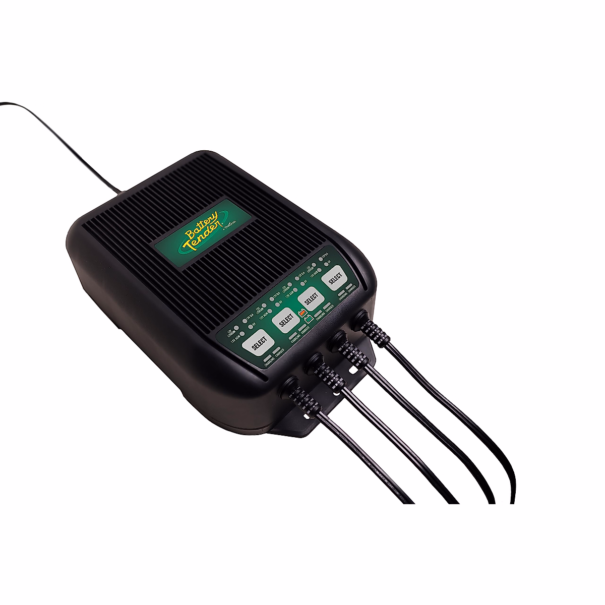 Battery Tender WaveCharge 12 AMP - 4 Bank Multibank Charger - 3 AMPs Per Bank - Selectable 12V / 6V - Smart and Switchable Multi Battery Charger and Maintainer - 022-1004-DL-WH