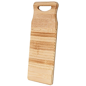 Wooden Washboard for Hand Washing Clothes, 15.7’’ Bamboo Anti-slip Laundry Cleaning Board for Hand Washing Scrub Board, Rural Old Fashion Washing Board(40 * 15 * 1.5cm) (40 * 15 * 1.5cm)