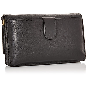 Timberland womens Rfid Leather Crossbody Bag Wallet Purse, Black (Cav), One Size