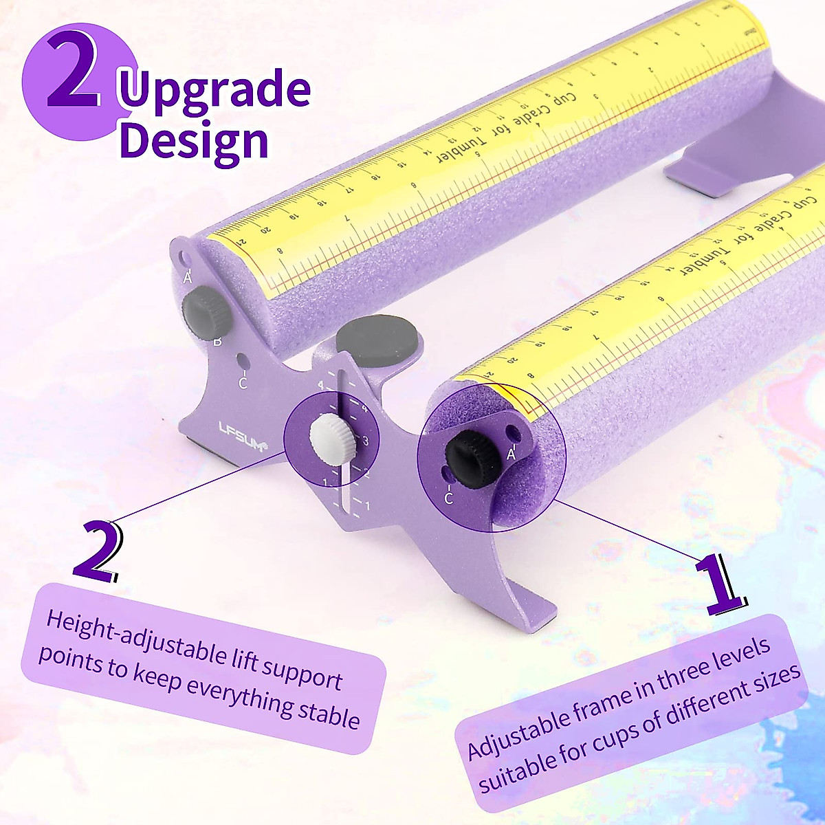 Cup Cradle for Tumblers, Foam Cup Holder with Measurements,Cup Holder,Cup Caddy Cuptisserie Storage Accessory Base Applying Ornament Vinyl Decal to Tumblers, Glass, Cups, Bottles